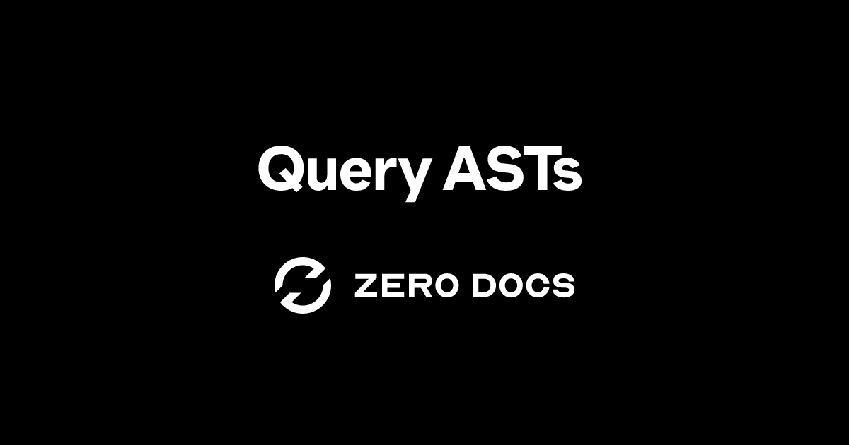 Query ASTs