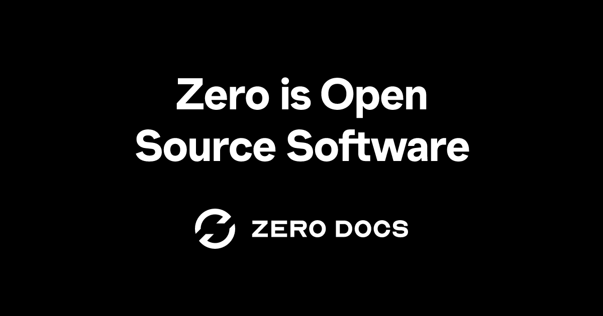 Zero is Open Source Software
